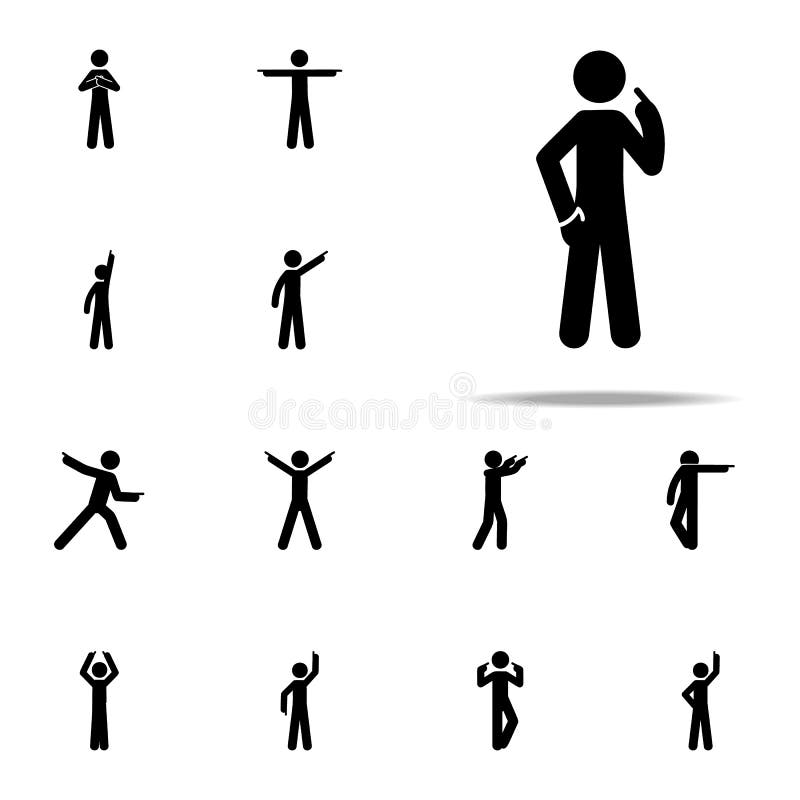 Man Finger, Himself Icon. Element of Man Pointing Icon for Mobile ...