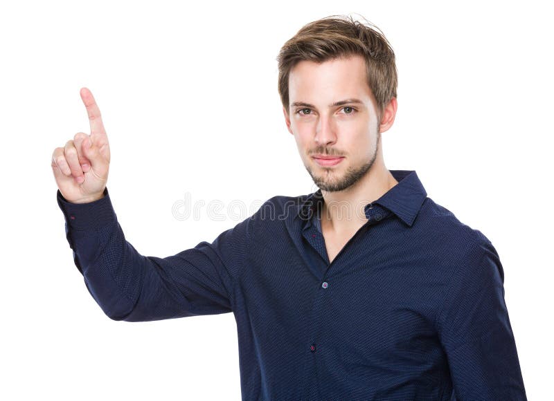 Man finger up stock image. Image of present, cutout, wear - 44093741