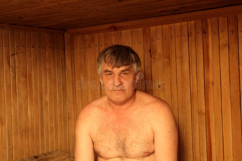 Man in Finnish sauna stock image. Image of lifestyles - 10430619