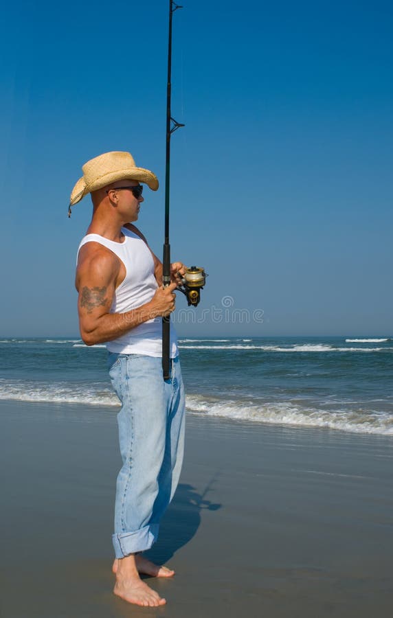 Man Fishing stock image. Image of fishing, fish, muscle - 5528849