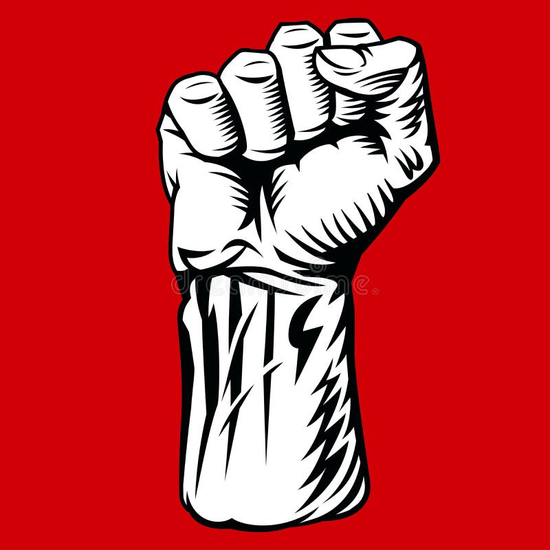 Man Fist stock vector. Illustration of comrade, strong - 18786025