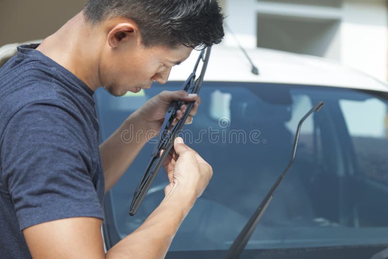 Man fixing a car stock image. Image of fixing, breakdowns - 183292943