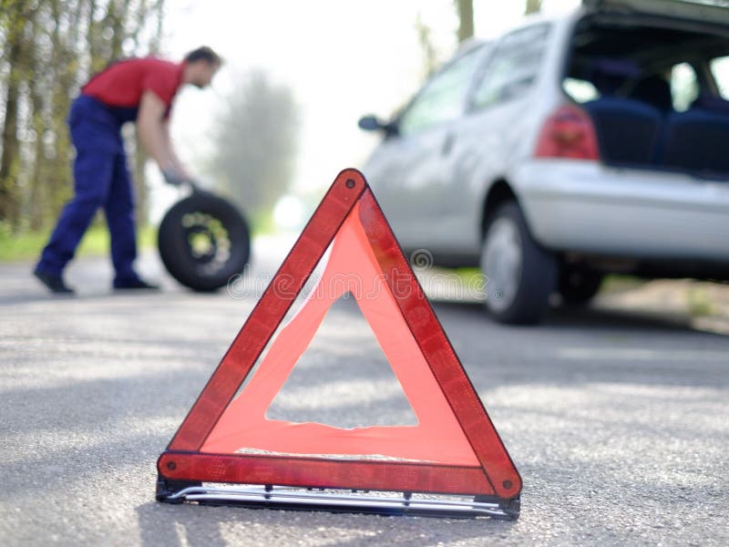 Man fixing a car problem stock image. Image of people - 72586985