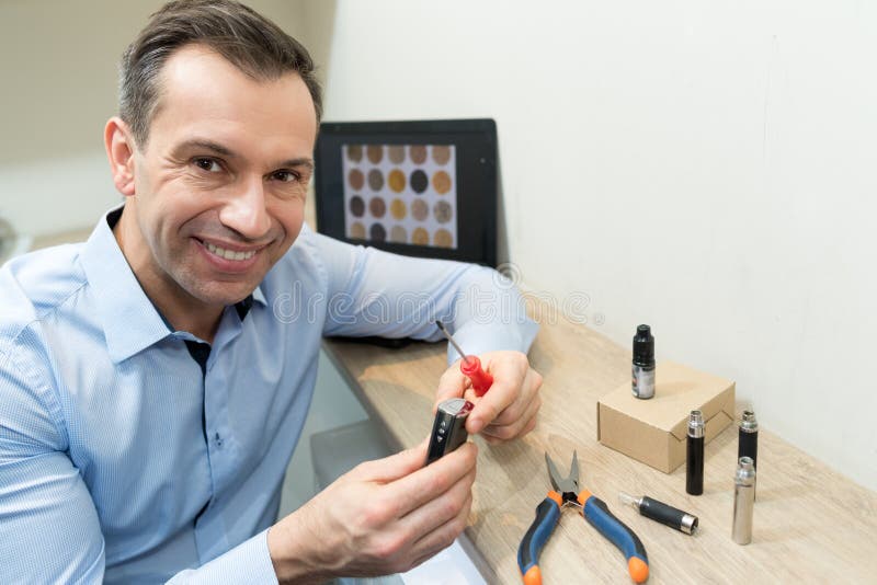 Man fixing device stock photo. Image of iron, fixing - 101667934