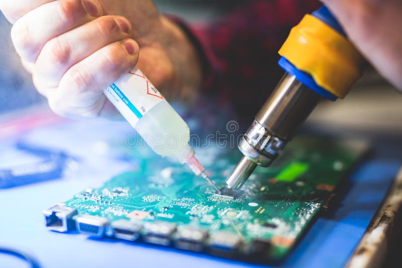 Electronic fixing stock image. Image of industrial, build - 22062153