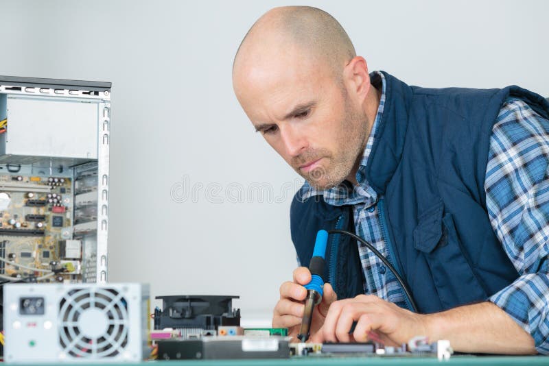 Fixing an Electronic Device Stock Image - Image of fixing, together ...