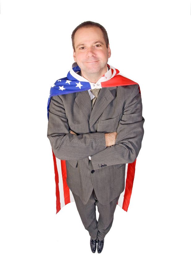 Man with the flag stock image. Image of nationalist, parliamentarian ...