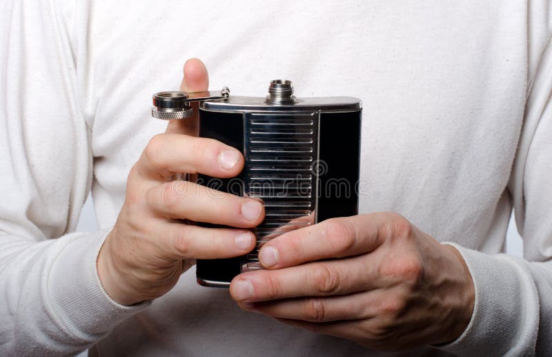 The Man with the Flask of Water Stock Photo - Image of painted, flask ...
