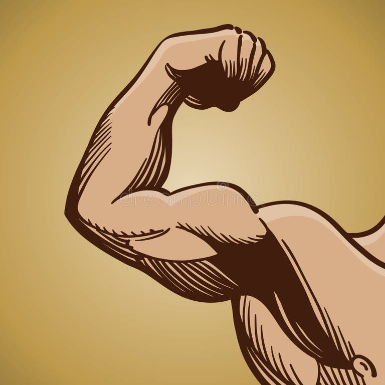 Flexing Arm Stock Illustrations – 2,267 Flexing Arm Stock Illustrations ...