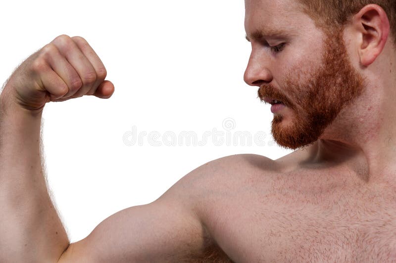 Man Flexing Muscles stock photo. Image of person, exercising - 74478624