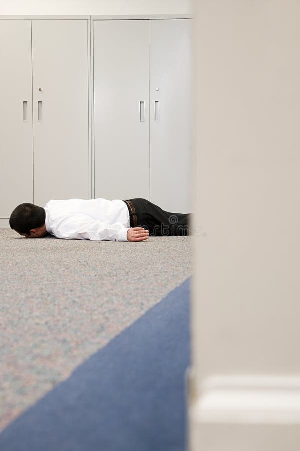 Man on floor of office stock image. Image of person, humor - 62807453