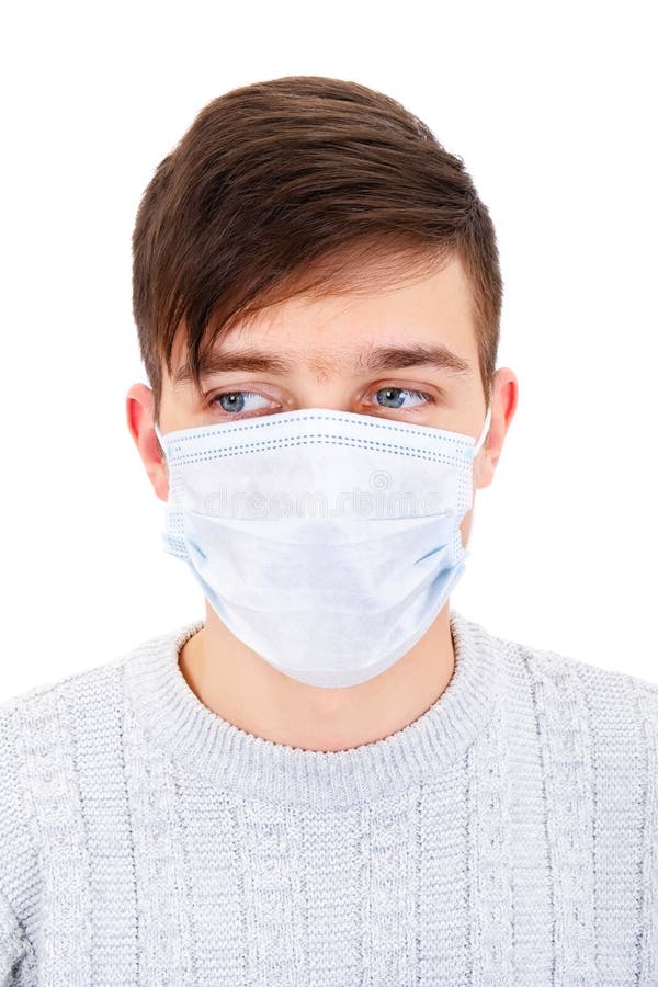 Man in the Flu Mask stock photo. Image of mask, defence - 239989156