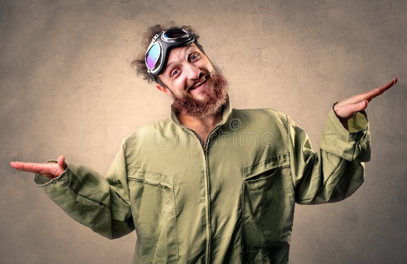 Man flying stock photo. Image of mechanic, crazy, aviation - 71289214