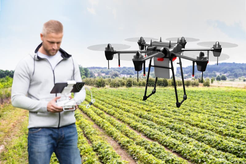 Modern Smart Farming Agriculture Technology at Farm Stock Image - Image ... Modern Smart Farming Agriculture Technology at Farm Stock Image - Image ...