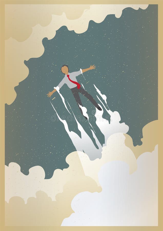 Man Flying Air Stock Illustrations – 7,860 Man Flying Air Stock ...