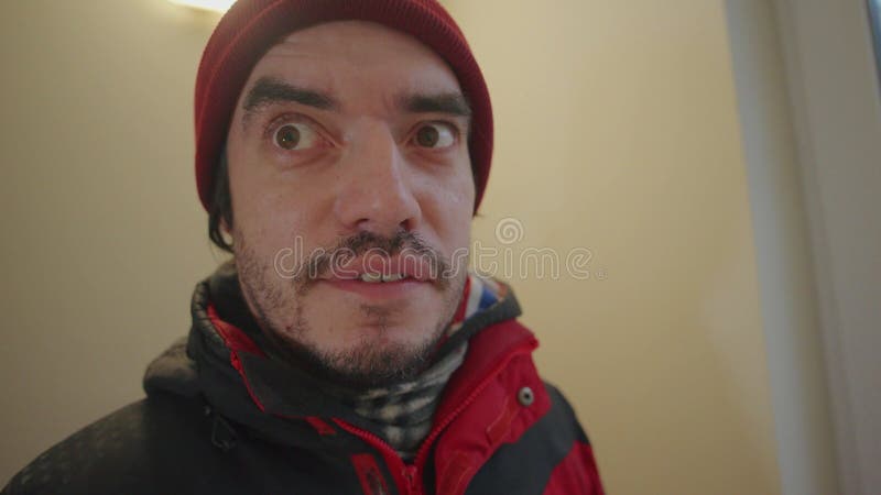 A Man with a Focused Expression is Engaged in Deep Thought, Enveloped ...