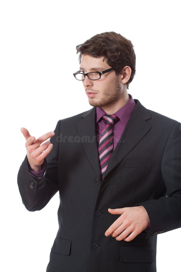 Man focused on something stock image. Image of people - 36022571