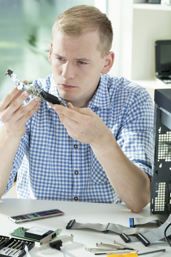 Computer fixing stock image. Image of motherboard, elements - 31806067