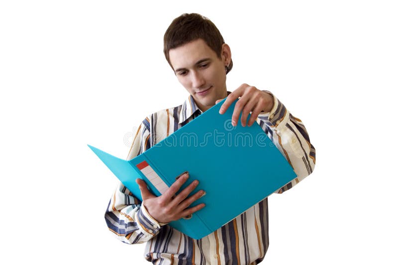 Man With A Folder Picture. Image: 5938786