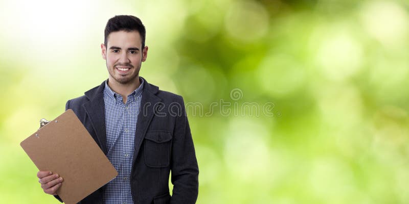 Man with the Folder Documents Stock Image - Image of formal ...