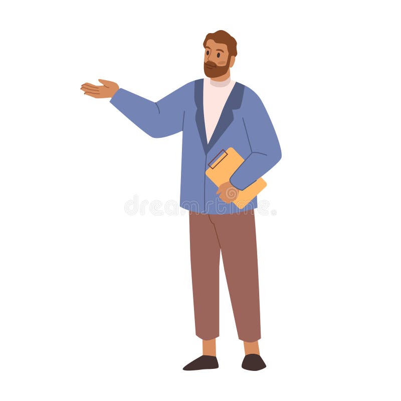 Man Looking Folder Stock Illustrations – 286 Man Looking Folder Stock ...