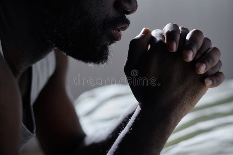 Man Folding Hands stock image. Image of kneel, religion - 350443835