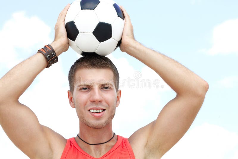 Man of football stock photo. Image of human, lifestyle - 22620332