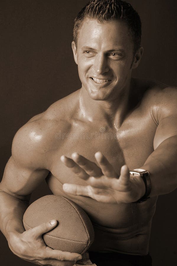 Man with football stock image. Image of throw, active, sports - 946889
