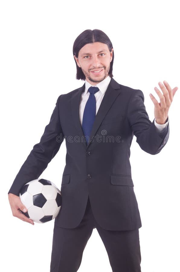 Man with football stock image. Image of active, confident - 35069667