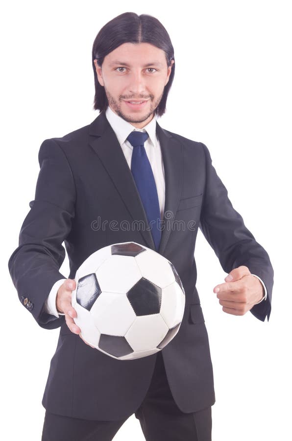Man with football stock photo. Image of caucasian, holding - 35069682