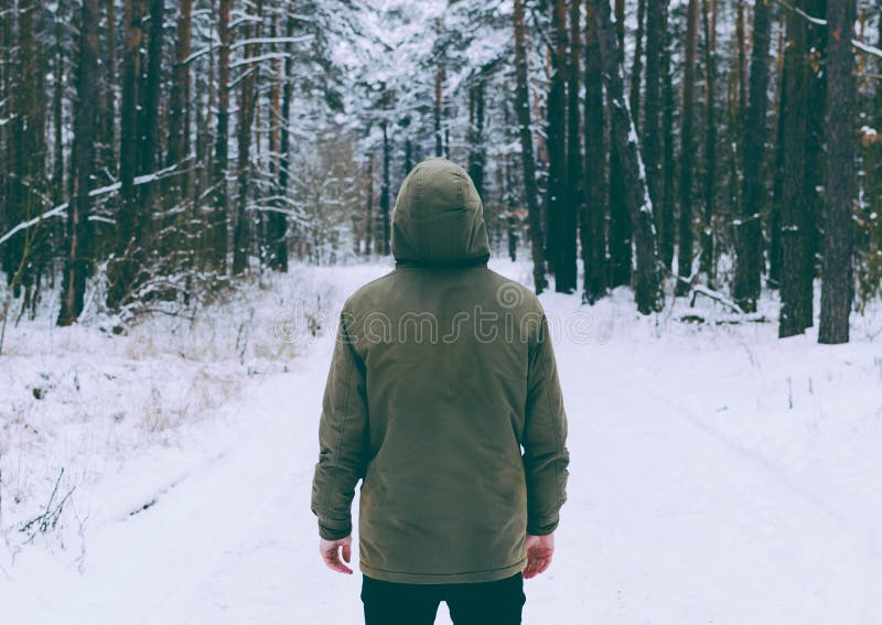 Man in Forest stock image. Image of landscape, country - 85231659