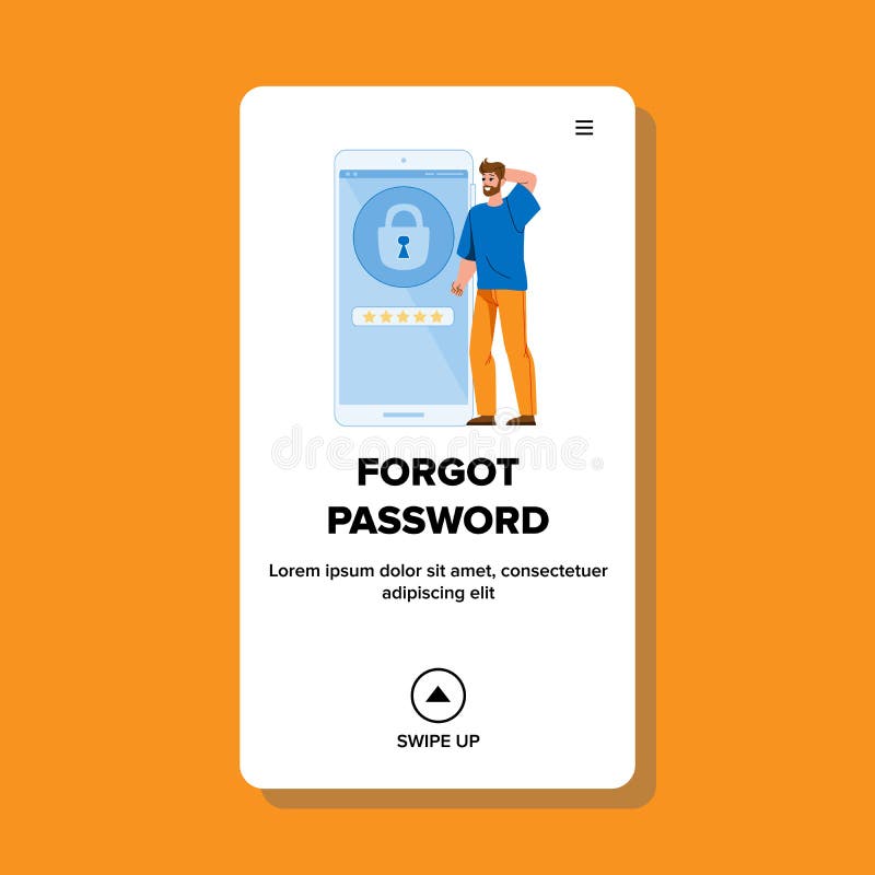 Forgot Password Vector Stock Illustrations – 303 Forgot Password Vector ...