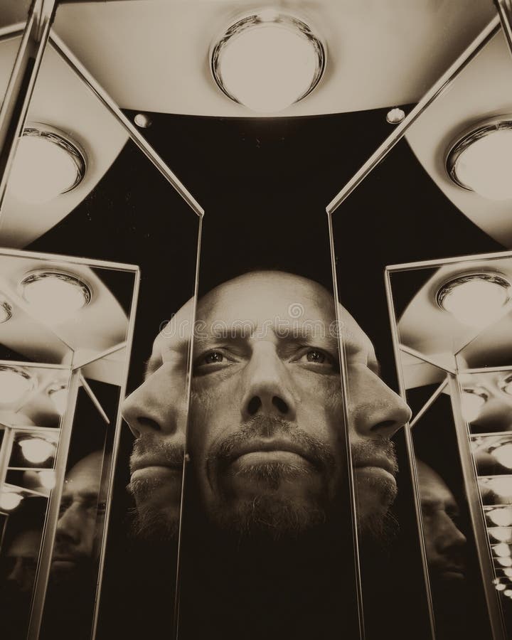 Man with Four Eyes and Three Noses Stock Photo - Image of lightbulb ...