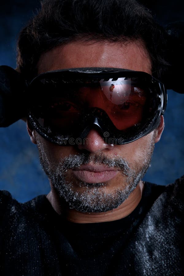 Man Freezing in Cold Weather Stock Image - Image of chilly, happy: 33156103