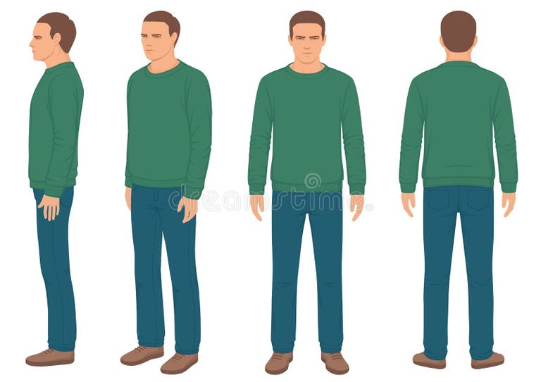 Man Side View Stock Illustrations – 27,266 Man Side View Stock ...