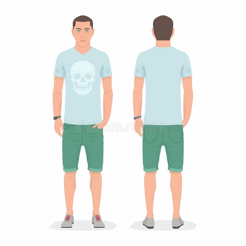 Man Front View Stock Illustrations – 22,770 Man Front View Stock ...