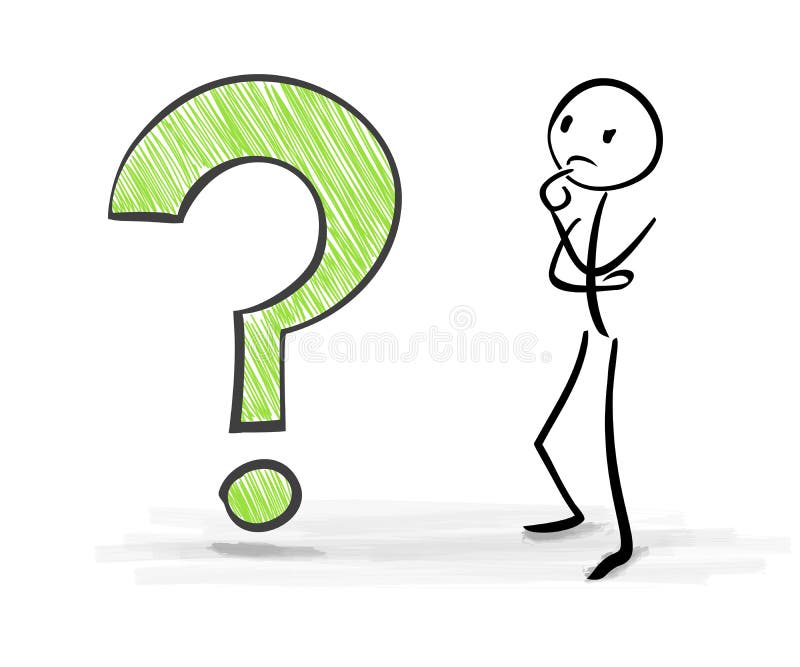 Stick Man Question Mark Stock Illustrations – 702 Stick Man Question ...