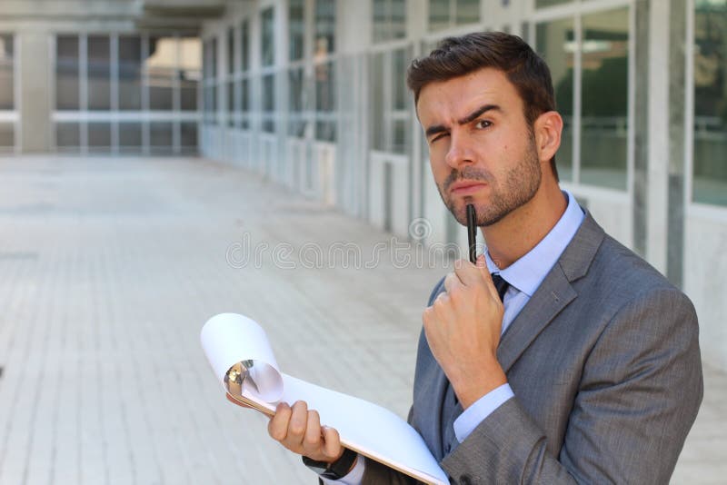 Police Officer Taking Notes Stock Image - Image of adult, security ...