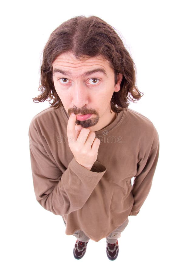 Man with Funny Facial Expression Stock Image - Image of funny, cheerful ...
