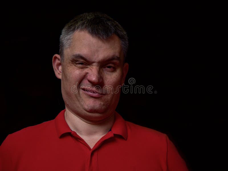 Man with Funny Facial Expression.portrait of a Man Stock Photo - Image ...