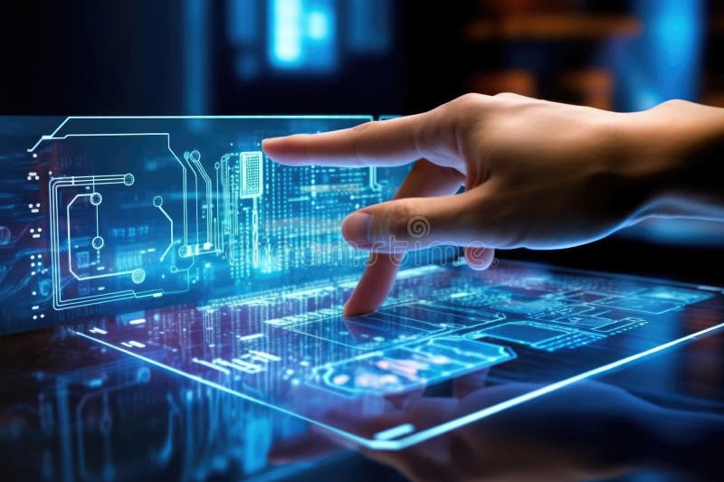 Man Future Concept Business Hand Tech Businessman Digital Modern ...