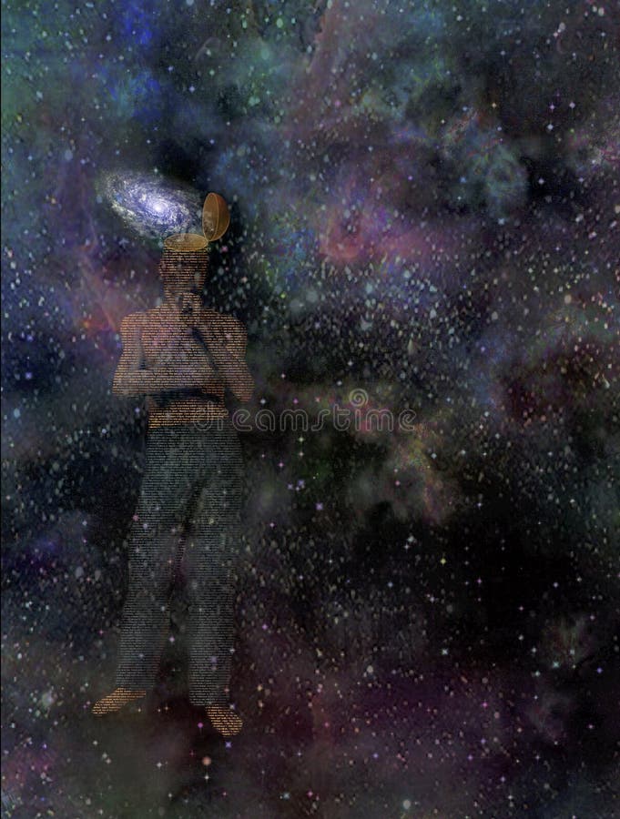 Galaxy Mind stock illustration. Illustration of background - 14913815