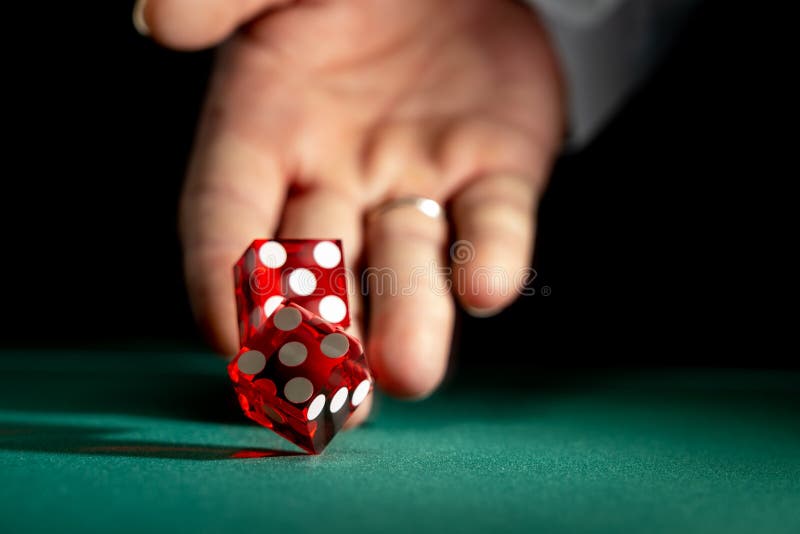 Man Gambling at the Craps Table Stock Image - Image of lucky, hand ...
