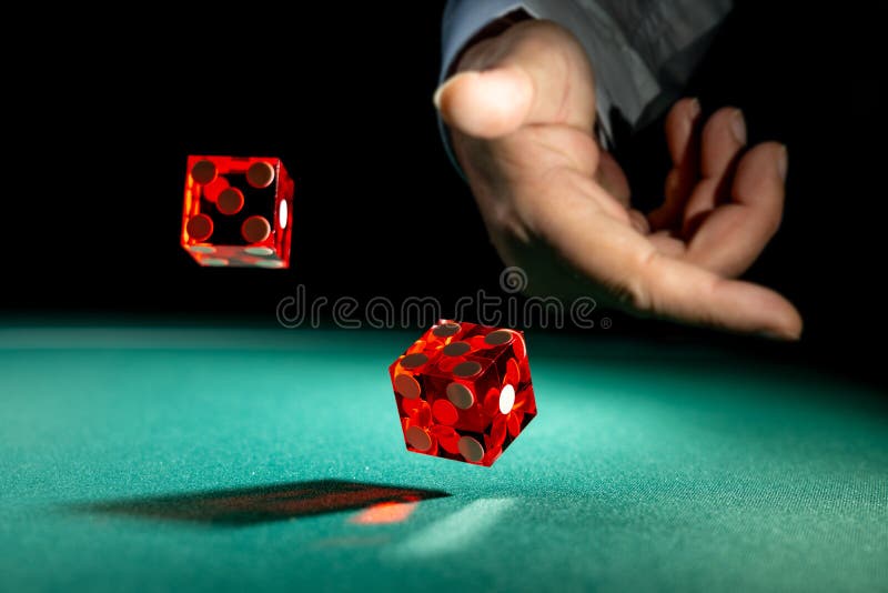 Man Gambling at the Craps Table Stock Photo - Image of closeup ...