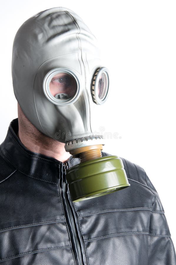Man in Gas Mask stock photo. Image of nuclear, biohazard - 23115716
