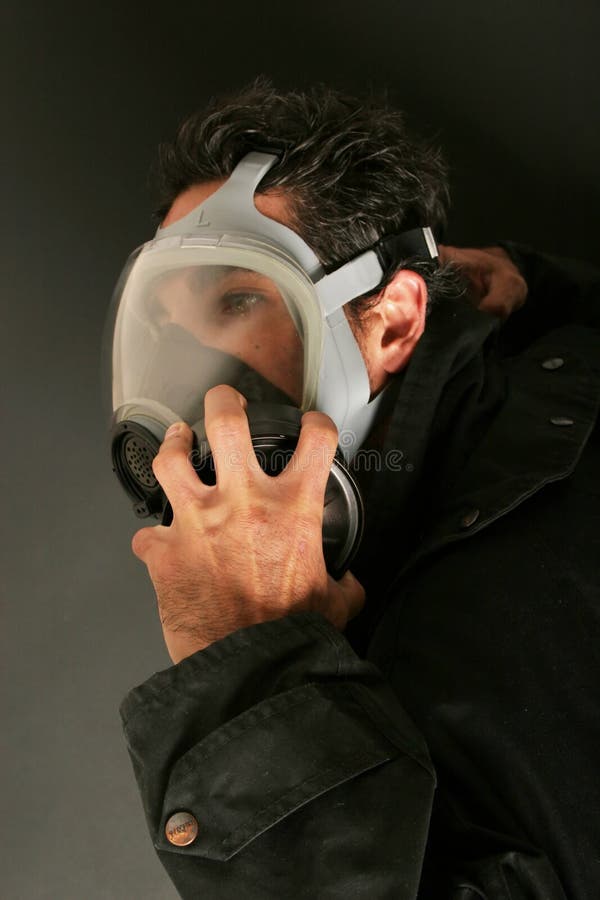 Man in gas mask stock image. Image of survivor, protest - 2691383
