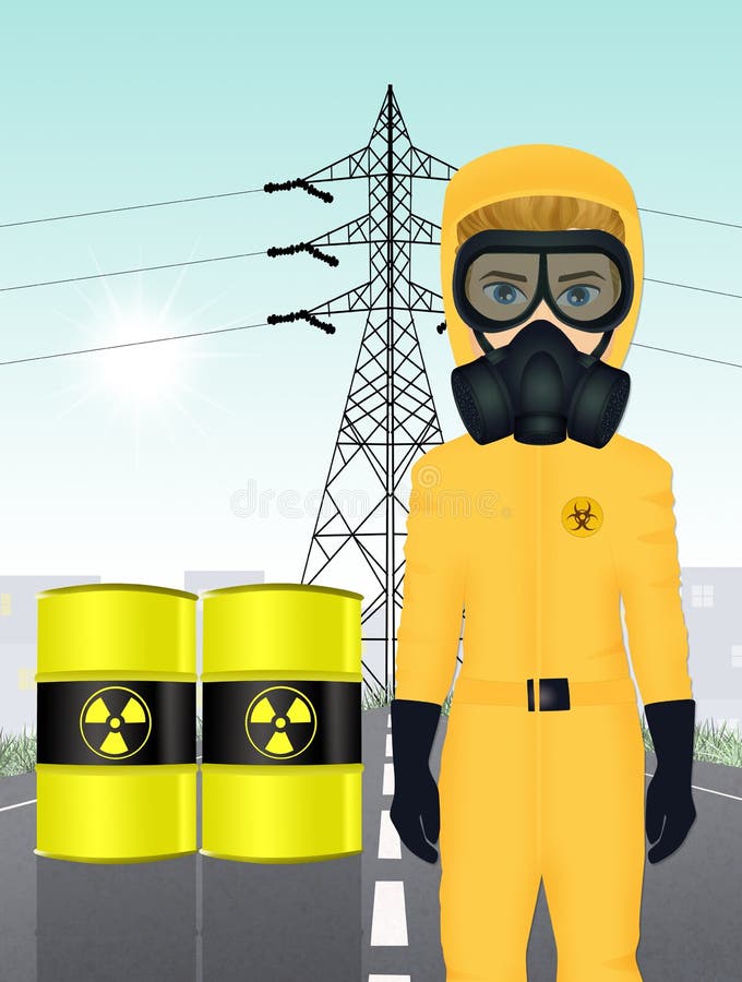Man with a gas mask stock illustration. Illustration of alert - 104262617