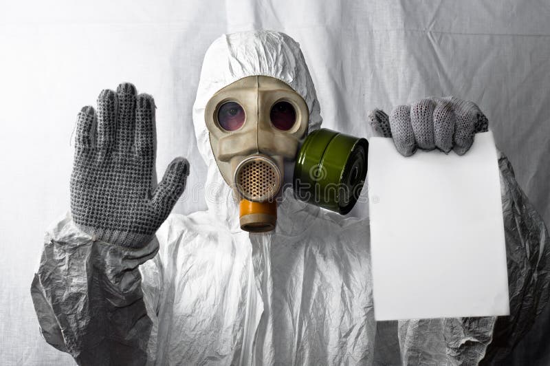 Man in gasmask stock photo. Image of disaster, dangerous - 17181694