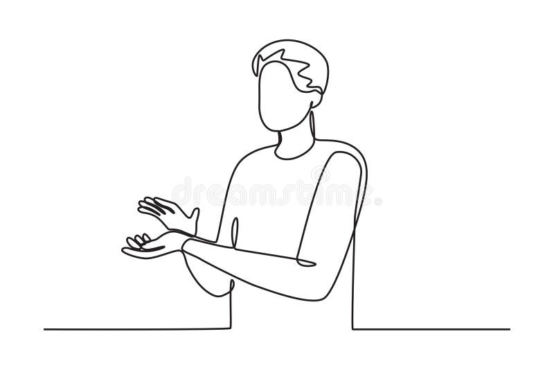 A Man Gave a Low Round of Applause Stock Vector - Illustration of ... A Man Gave a Low Round of Applause Stock Vector - Illustration of ...