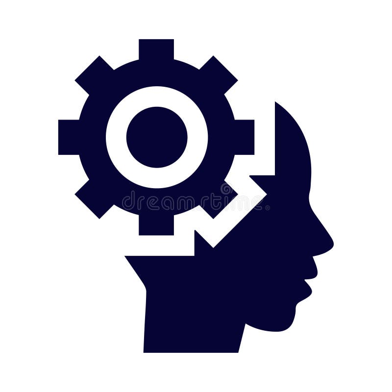 Man, Gear, Head, Human Technology Icon Stock Vector - Illustration of ...